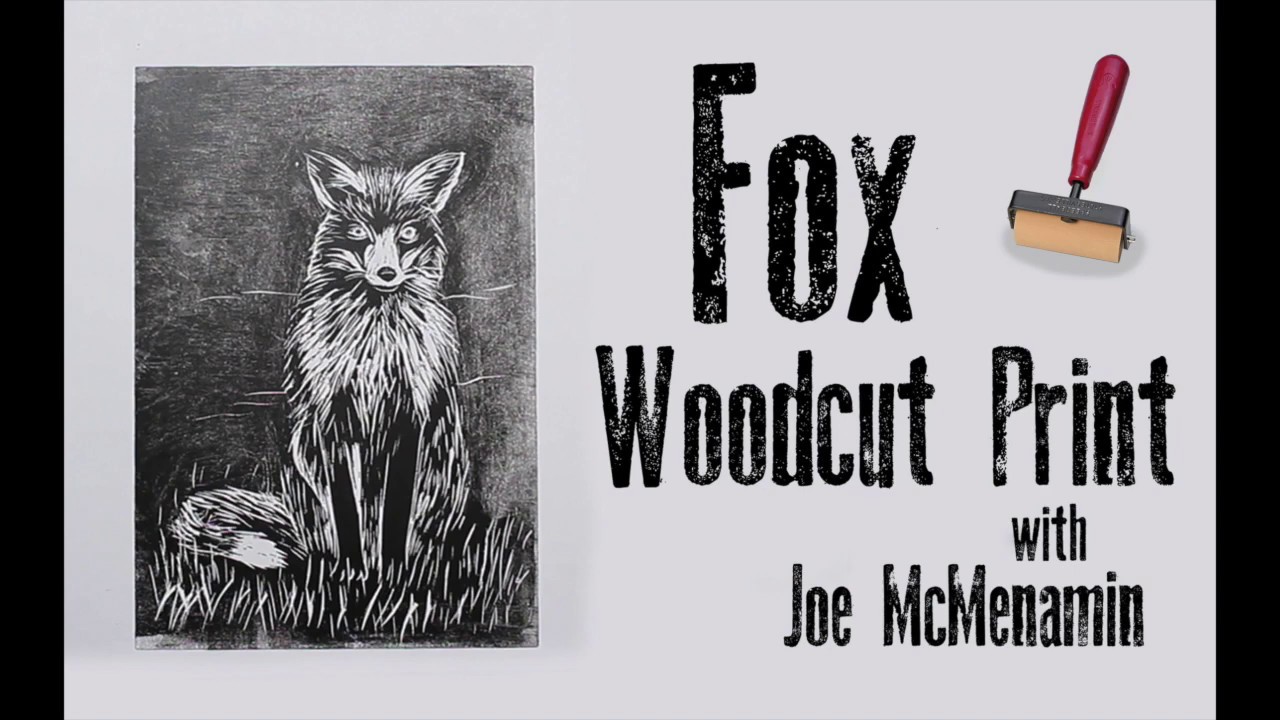 Make a Fox Woodcut Print - YouTube