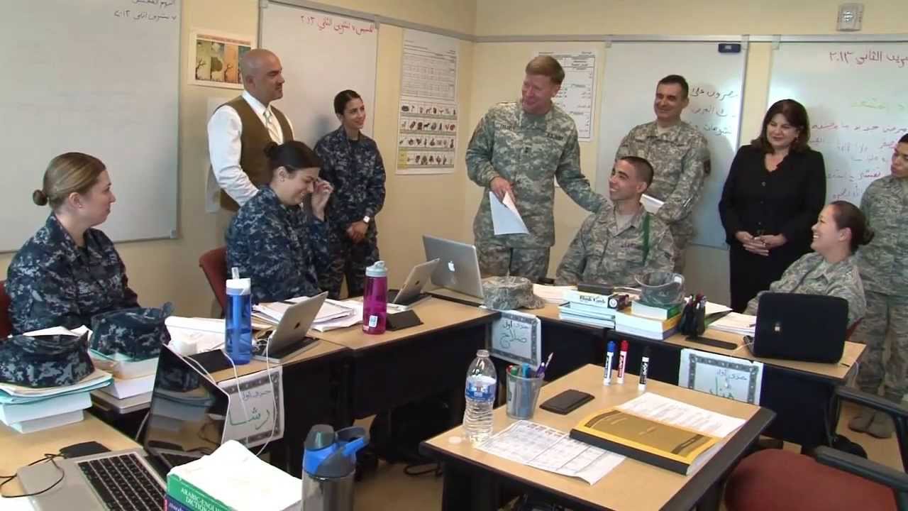 INSCOM general tells linguists to study hard - YouTube