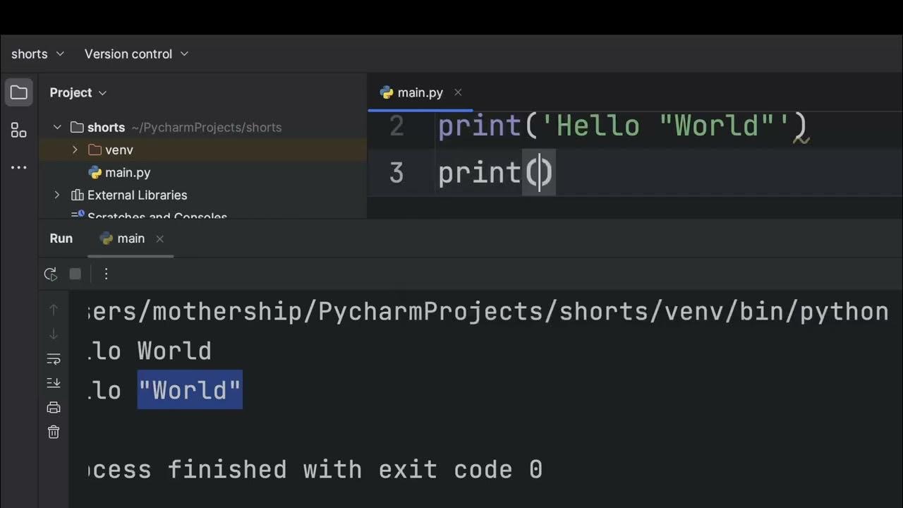 Python Tutorial Basics - Print function Part 1 #shorts - YouTube Python Tutorial Basics - Print function Part 1 #shorts - YouTube