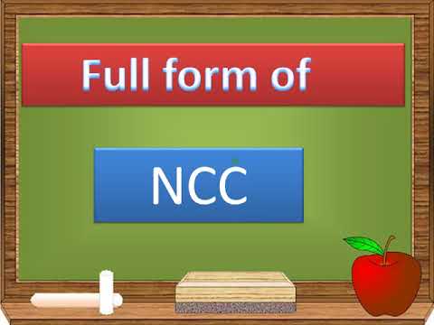 Full form of ncc - YouTube