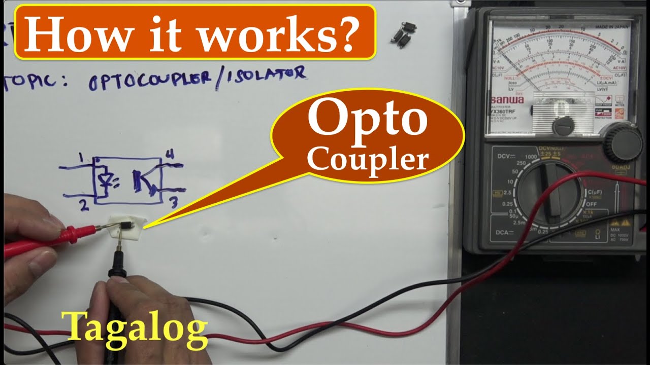 Optocoupler basic function and application tagalog - YouTube