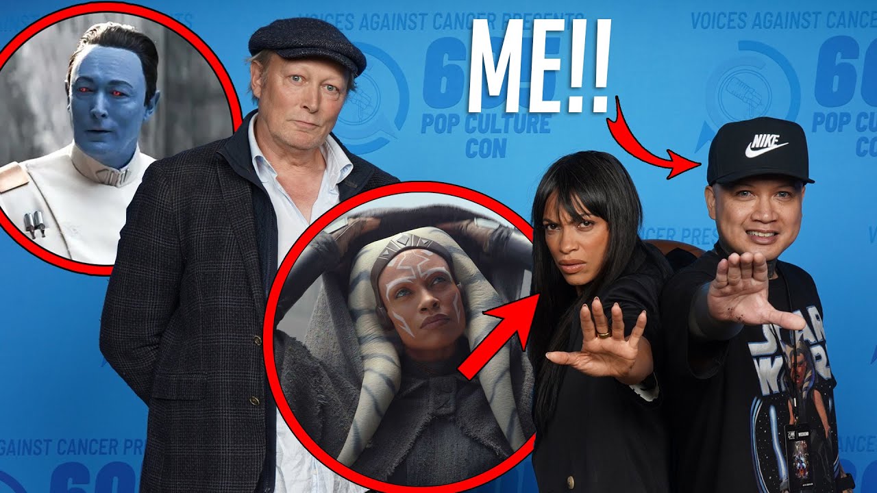 I met ROSARIO DAWSON (Ahoska) and LARS MIKKELSEN (Thrawn) Voices ...