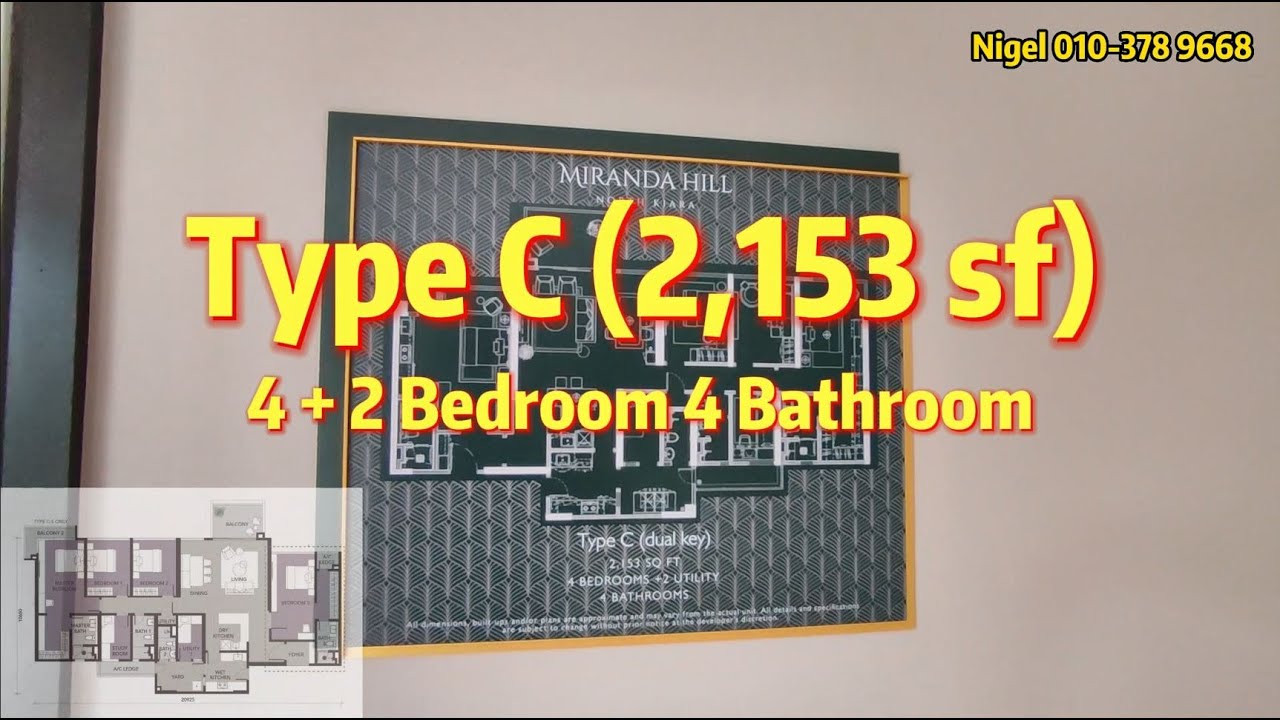 Type C -2,153 sf (4+R2 4B)【Miranda Hill @BRDB】Review - YouTube