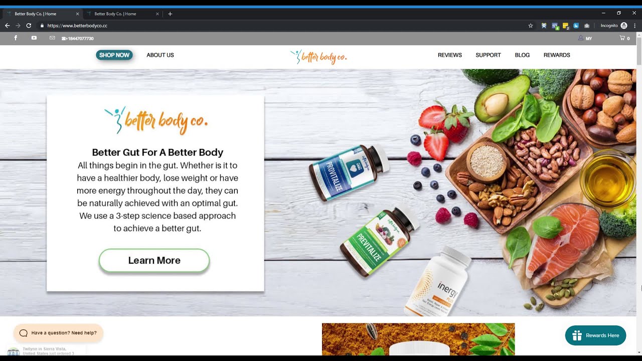 Redeem Rewards At Better Body Co. - Signing Up An Account & Using Your ...