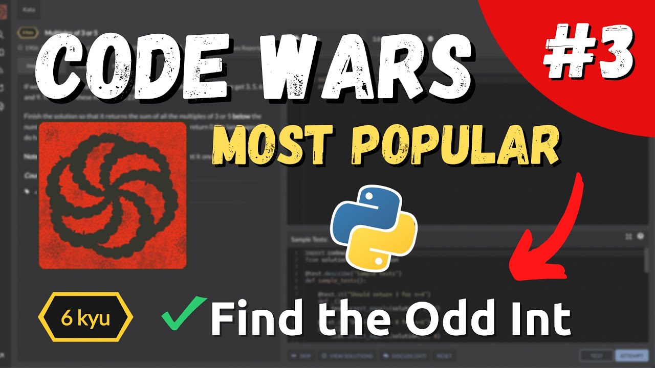 Find The Odd Int Codewars Popular Katas SOLVED 3 YouTube find-the-odd-int-codewars-popular-katas-solved-3-youtube