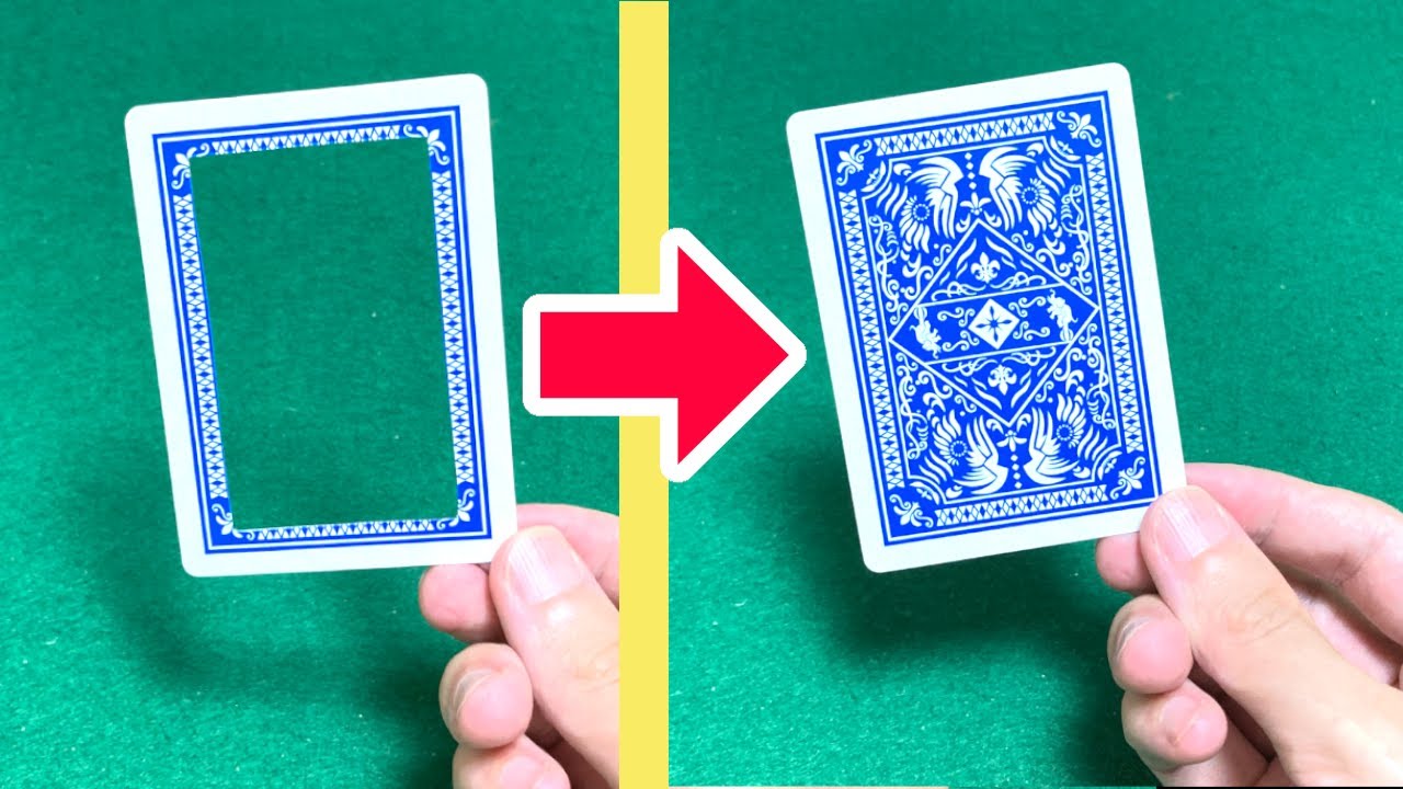トランプの穴が塞がる【簡単マジック種明かし】 An Easy Card Magic Trick Tutorial. - YouTube