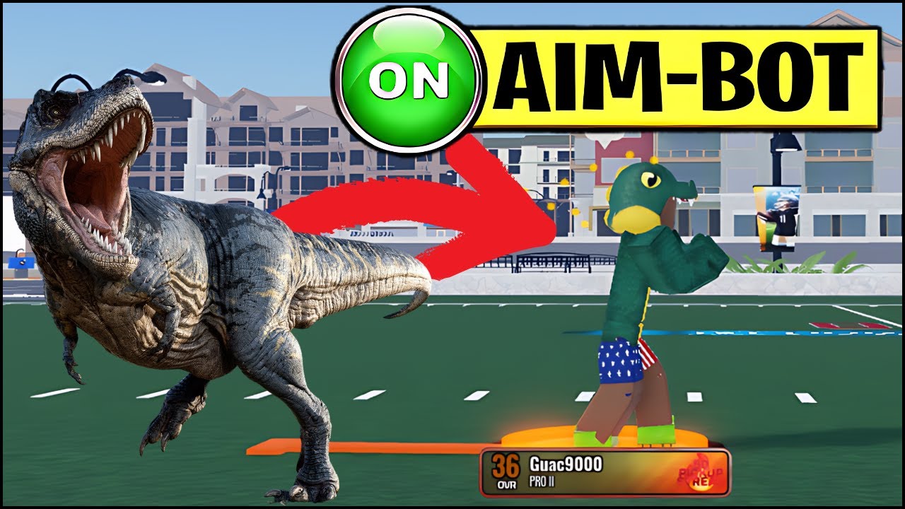Taking over Ultimate Football Park as DINASOURS... - YouTube