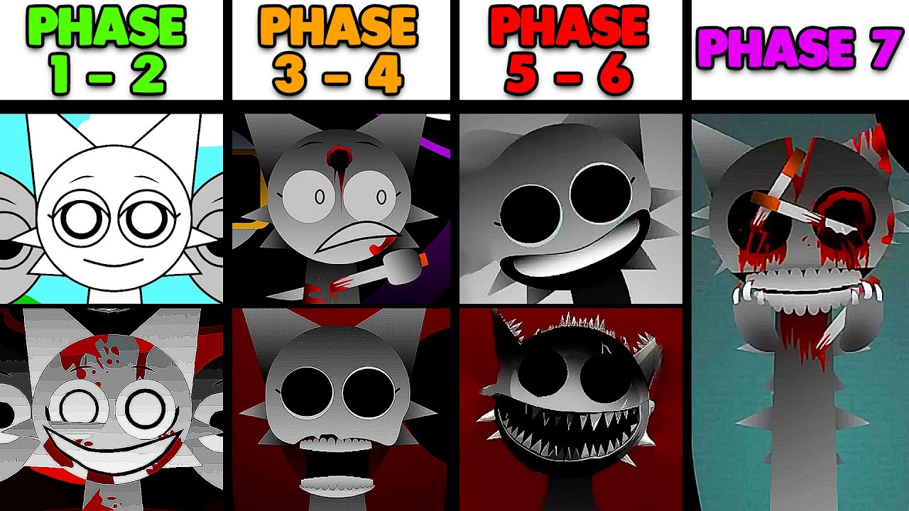 Incredibox Sprunki Mix: Phase 1 VS Phase 2 VS Phase 3 VS Phase 4 VS ...
