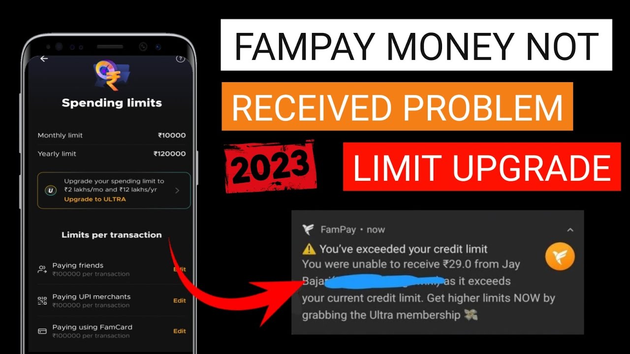 Fampay Money Not Receive || You've Exceeded Your Credit Limit || fampay ...