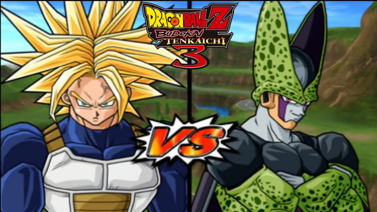 SUPER TRUNKS VS CELL FORMA PERFEITA TENKAICHI 3 COMBATE CLÁSSICO CPU VS ...