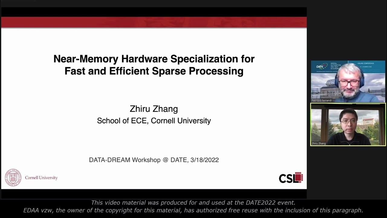 4. Zhiru Zhang: Near-Memory Hardware Acceleration of Sparse Workloads ...