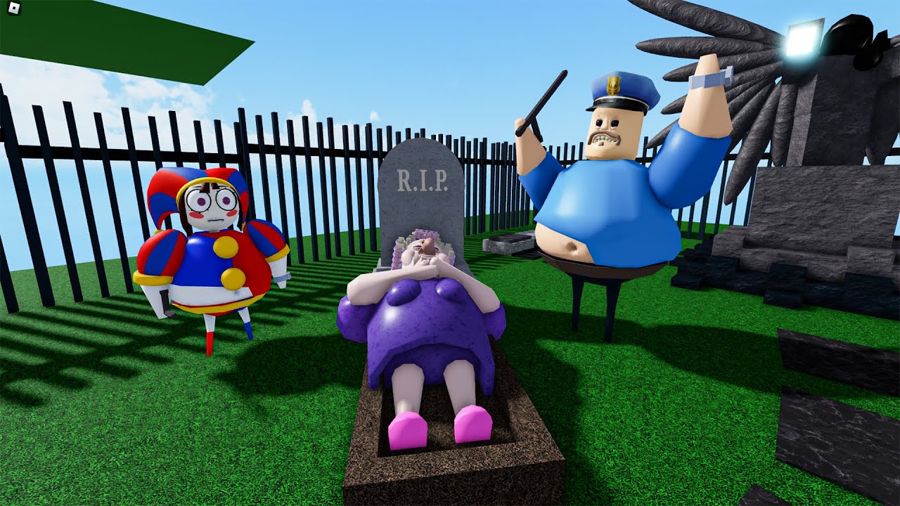 What if i Playing as Pomni? GRUMPY GRAN! (SCARY OBBY) R.I.P. Grumpy ...