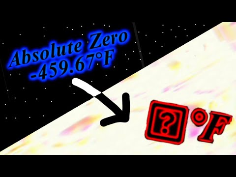 Temperatures Absolute Zero - Never°F - YouTube