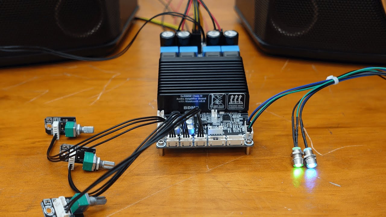 TPA3255 Stereo 300W Bluetooth Amplifier | Separate Treble, Bass, Volume ...