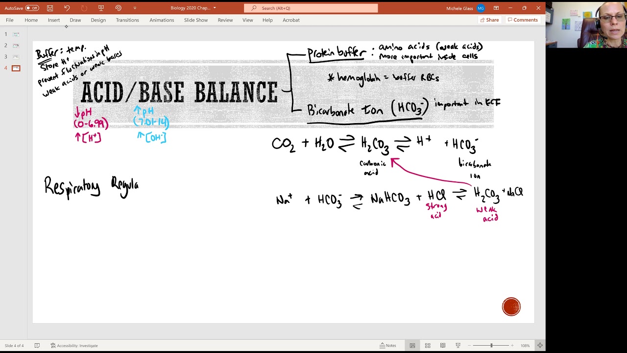 Biology 2020 Chapter 26 Fluid, Electrolyte, pH Balance: pH Balance ...