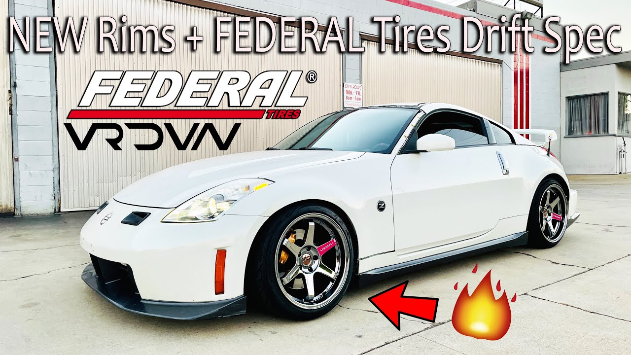 350Z Nismo 18x9.5 +12 Vordoven Federal RSRR Tires | Drift Wheel Setup ...