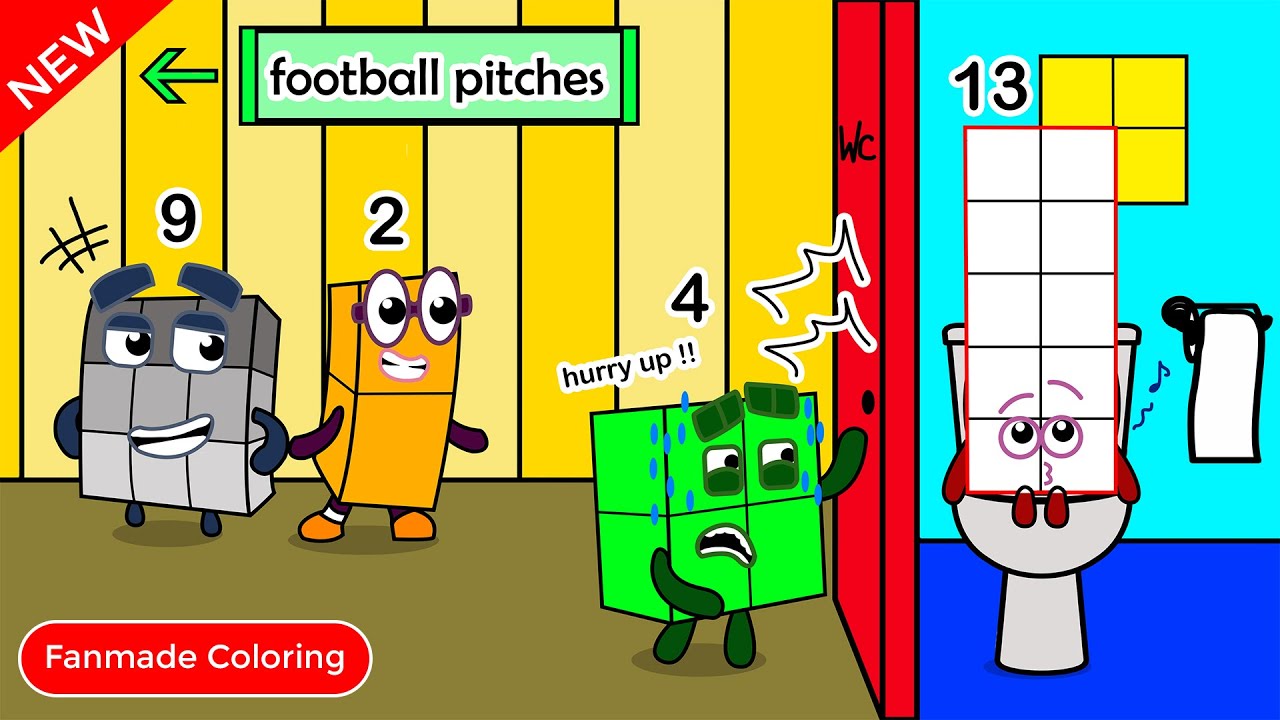 Excuse me Numberblocks 4 Needs to Go Toilet | Numberblocks Fanmade ...