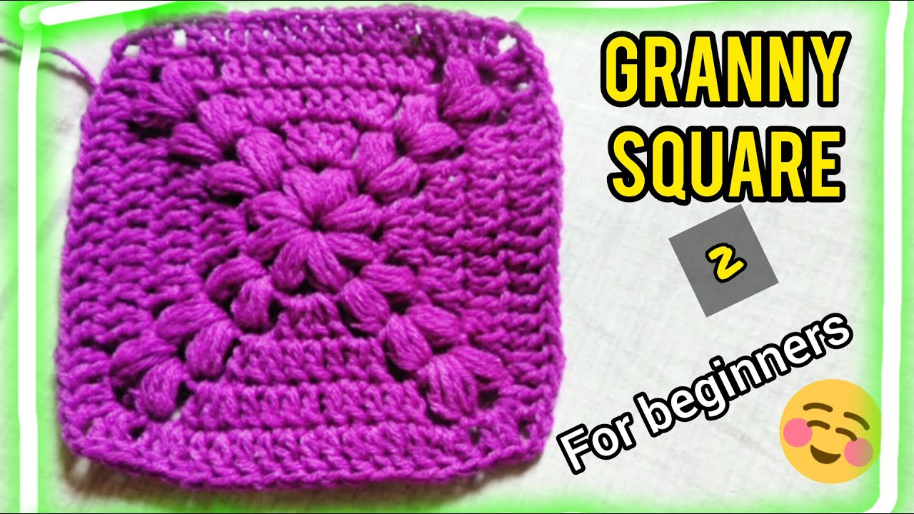 HOW TO CROCHET Granny Square-Basic GRANNY SQUARE (part 2)- Tutorial for ...