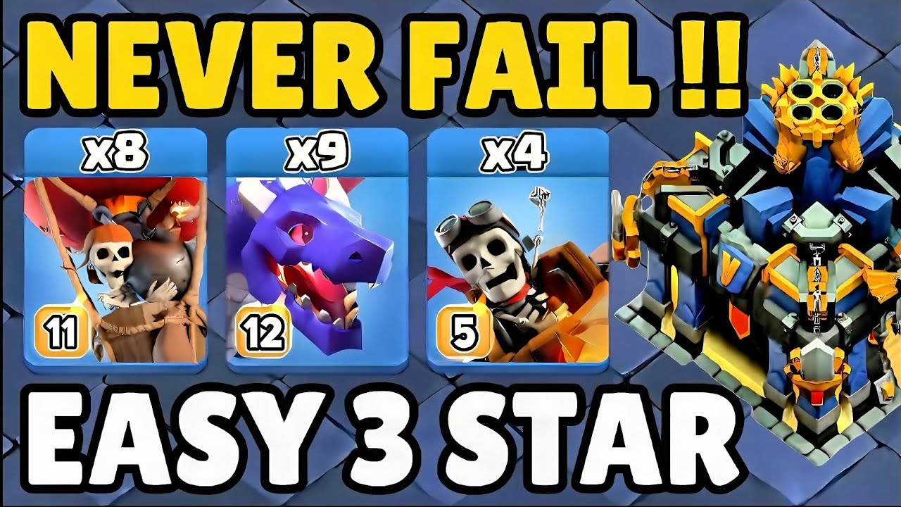 TH 17 ATTACK STRATEGIES ~ DRAG + RIDER + LOONS = SIMPLE AND POWERFUL ...