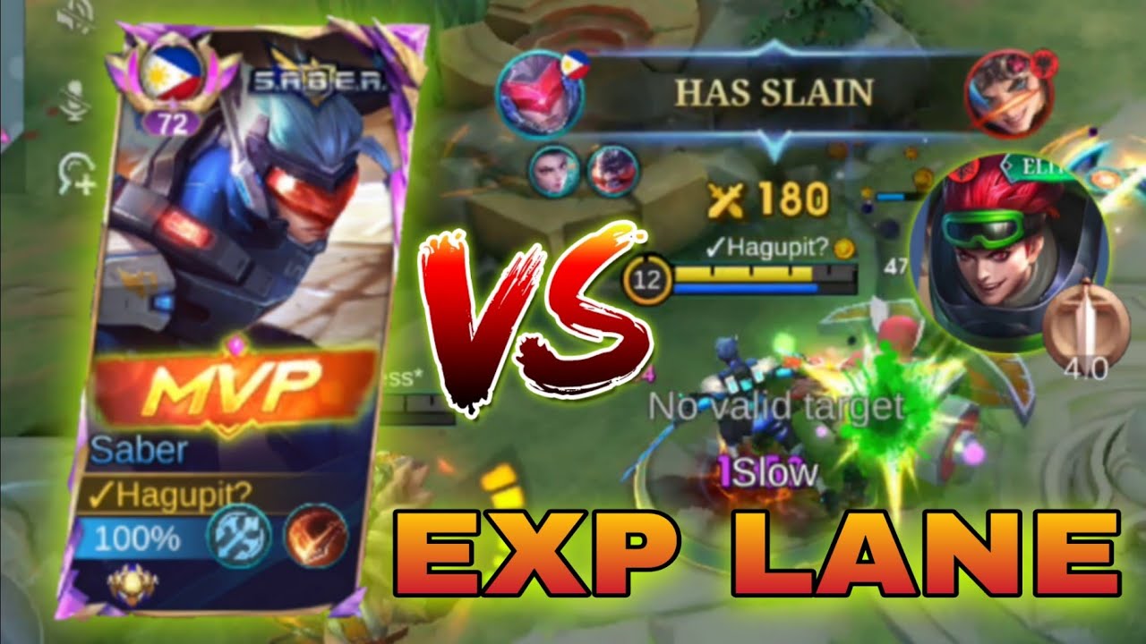 SABER DAMAGE HACK BUILD EXP LANE ROTATION!! TOP PHILIPPINES SABER ...