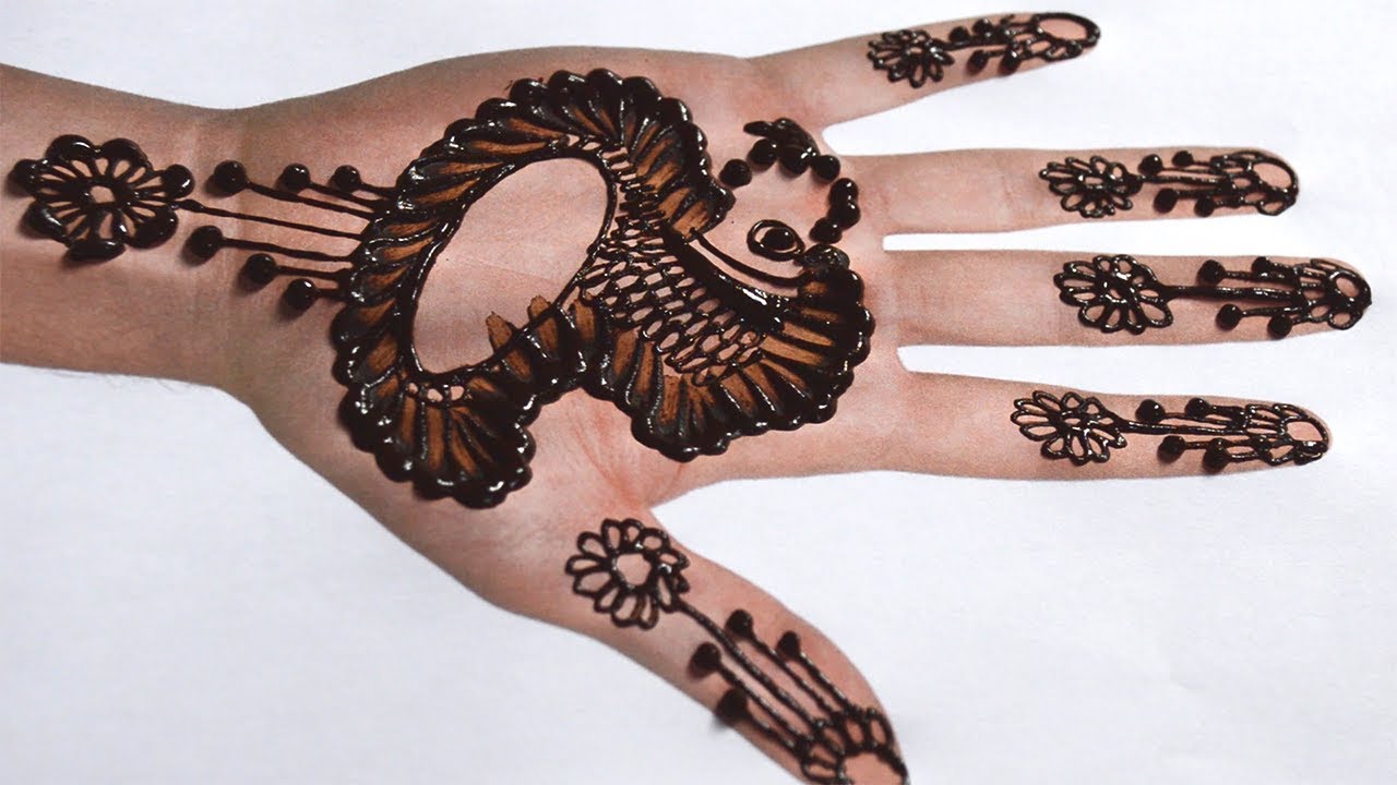 Cute/Easy Kids Duck Mehndi Design - YouTube