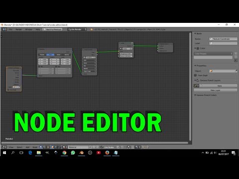 Tutorial Blender 8 : Node Editor pada Blender 3D - YouTube