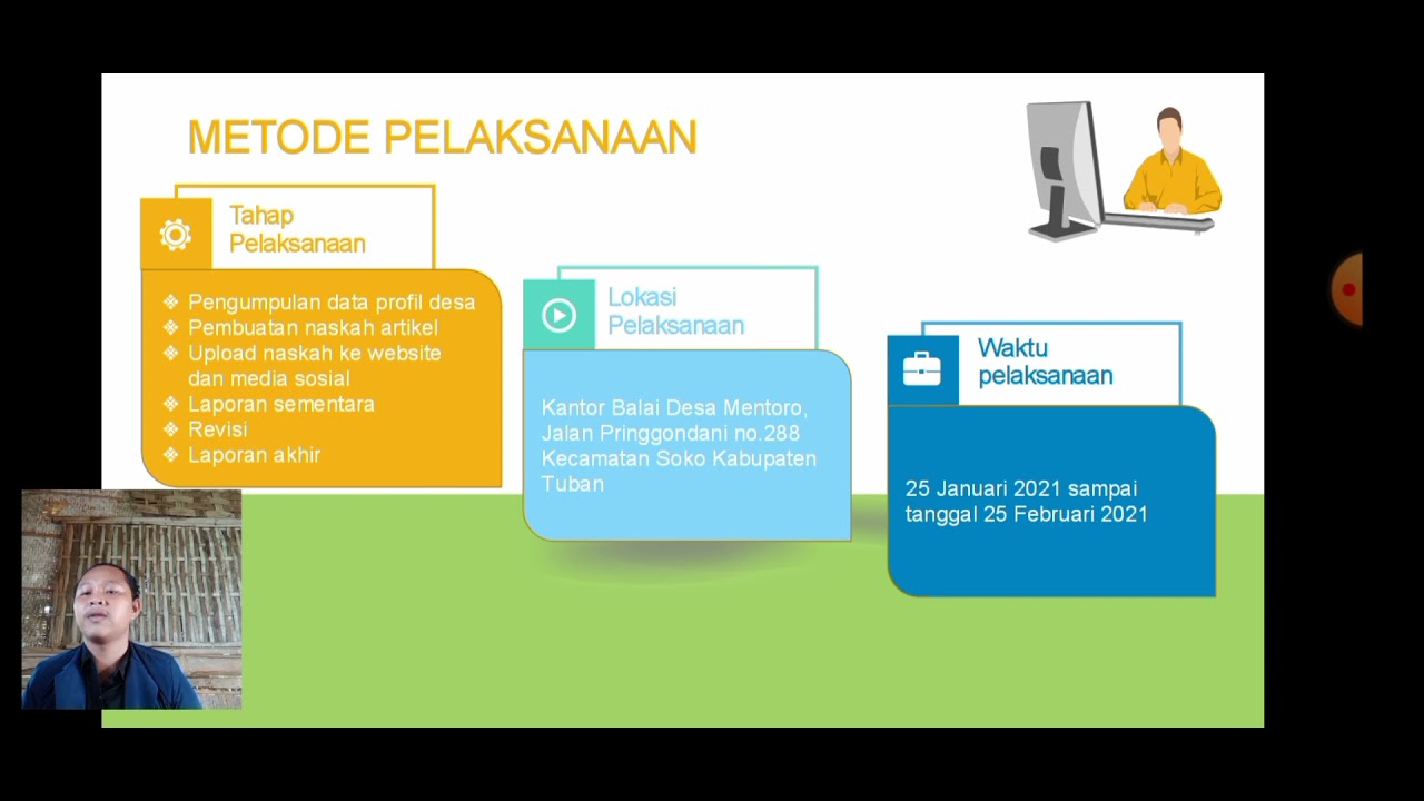 Presentasi Laporan Praktik Kerja Lapang || Pengembangan Informasi Website dan Medsos Pemdes ...