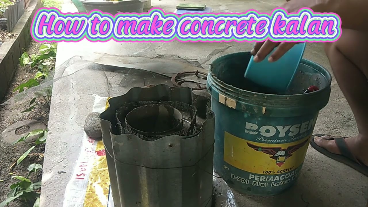 How to make concrete kalan - YouTube