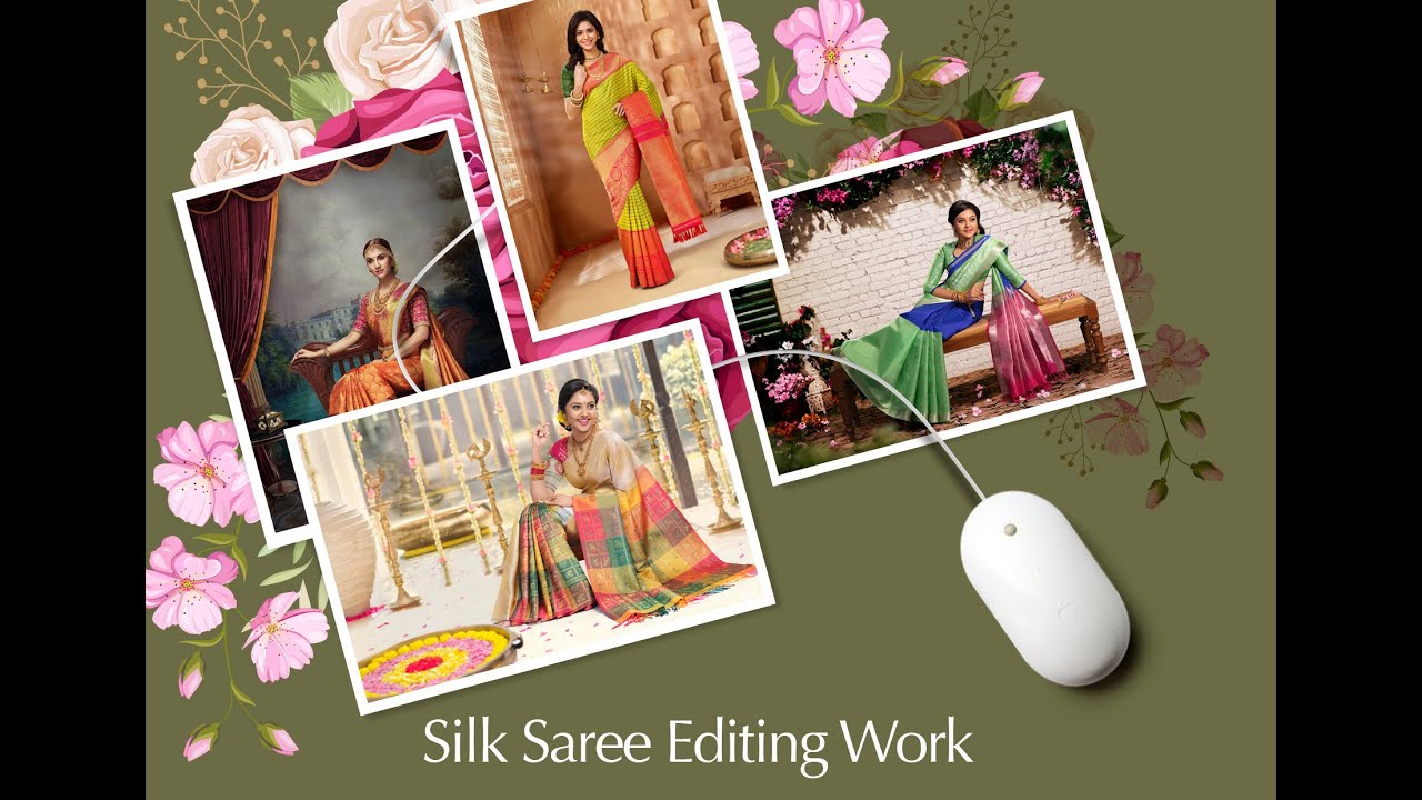 Silk saree editing..... - YouTube