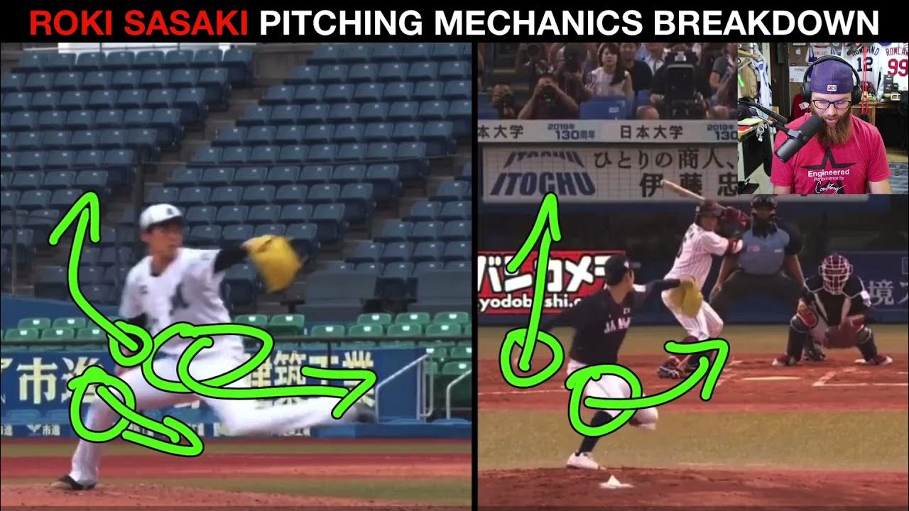 100+ MPH Pitching Mechanics Breakdown of Roki Sasaki - YouTube