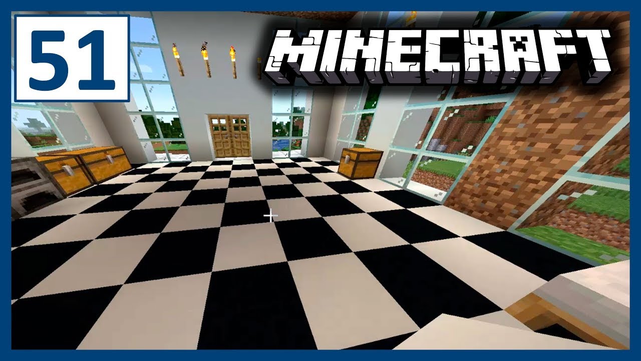 🎮 MINECRAFT 51: Fiz um chão xadrez todo de concreto na minha mansão do Minecraft! - YouTube