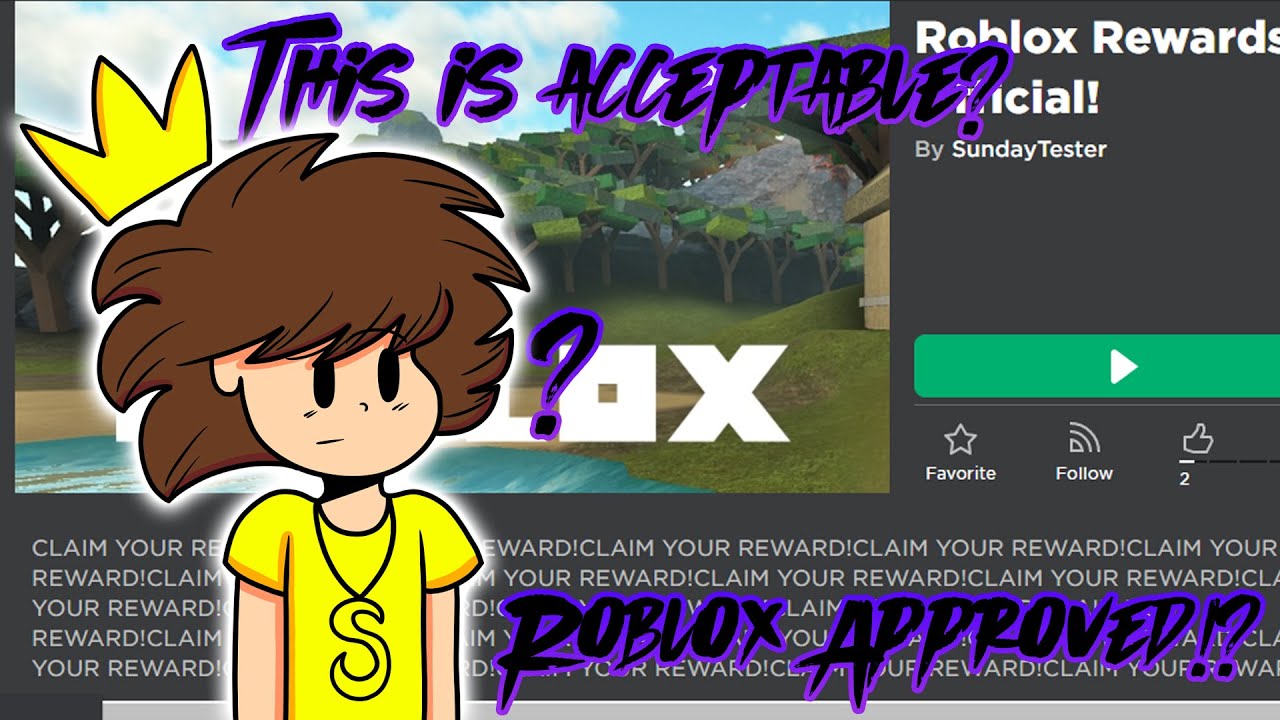 Roblox really approved advertising this game... - YouTube