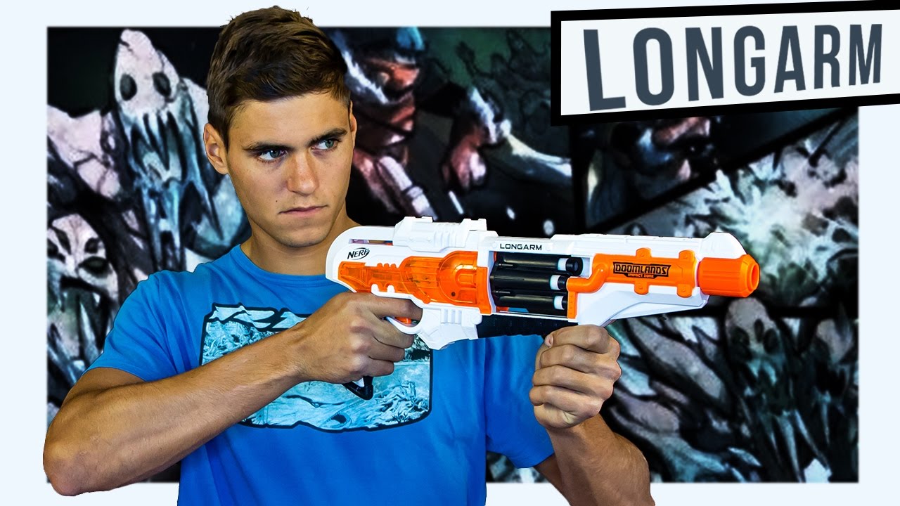 Nerf Doomlands Longarm - Rewolwer na lodowe stwory! - YouTube