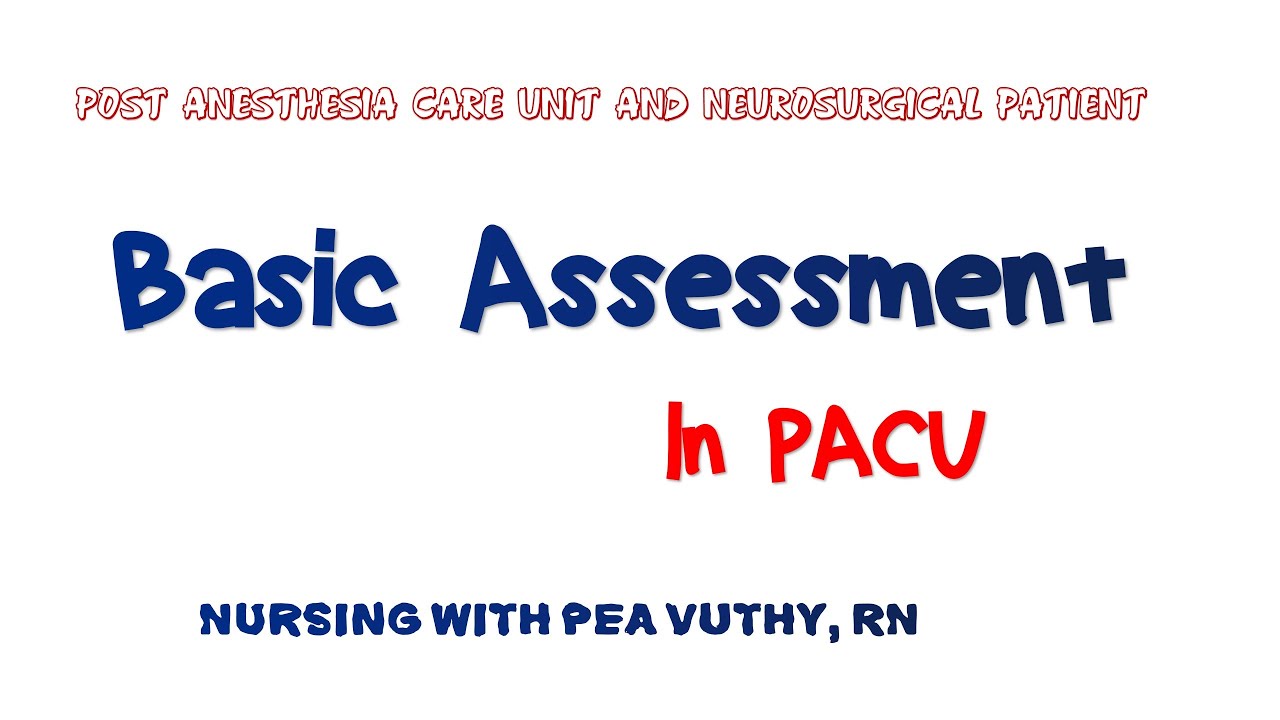 ការប៉ានប្រម៉ាណជាមូលដ្ឋានចំពោះអ្នកជំងឺនៅបន្ទប់ក្រោយសណ្តំ - Basic ...