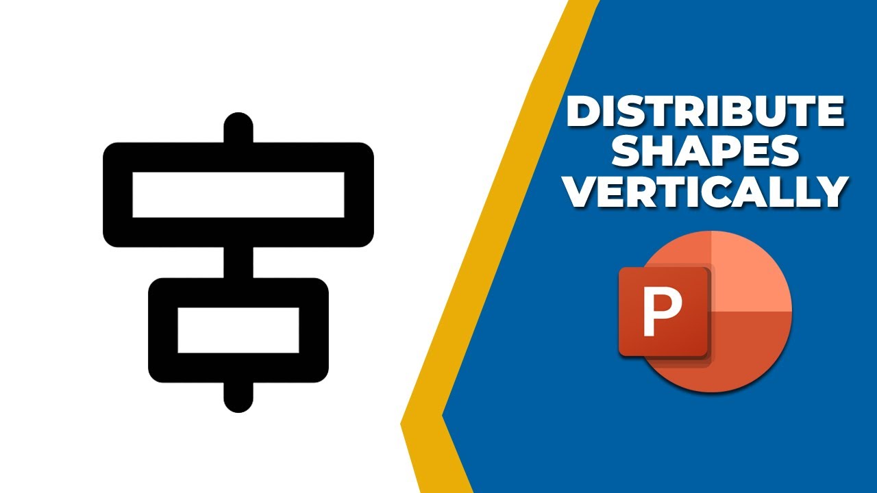How to align or distribute shapes vertically in PowerPoint - YouTube