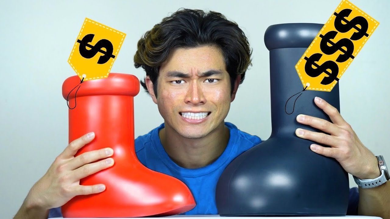 Real vs Fake Big Red Boots (in Black) - YouTube