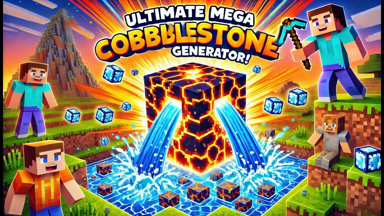 Building the Ultimate Mega Cobblestone Generator! 🚀 | Minecraft Guide ...