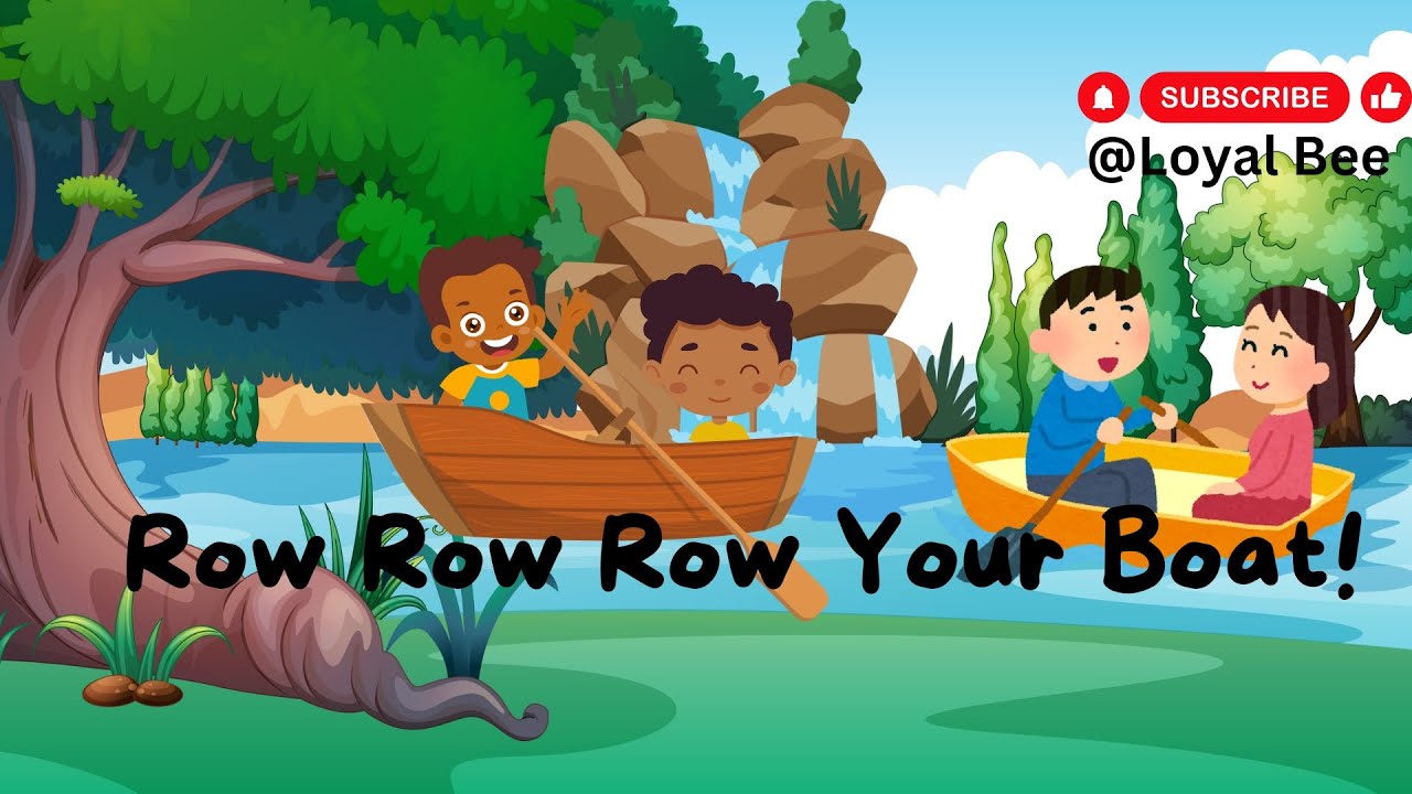 "Row Row Row Your Boat | Classic Rhymes for Kids | Educational Nursery ...