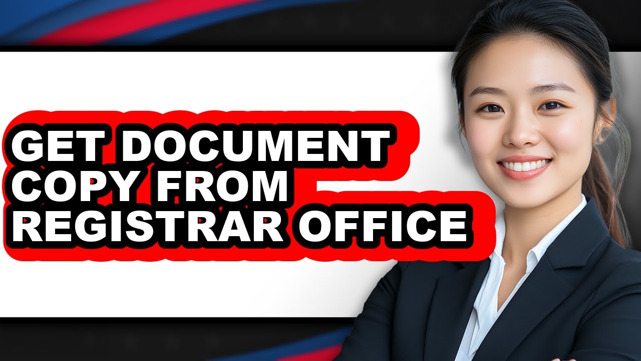 How to Get Document Copy from Registrar Office - Step by Step - YouTube