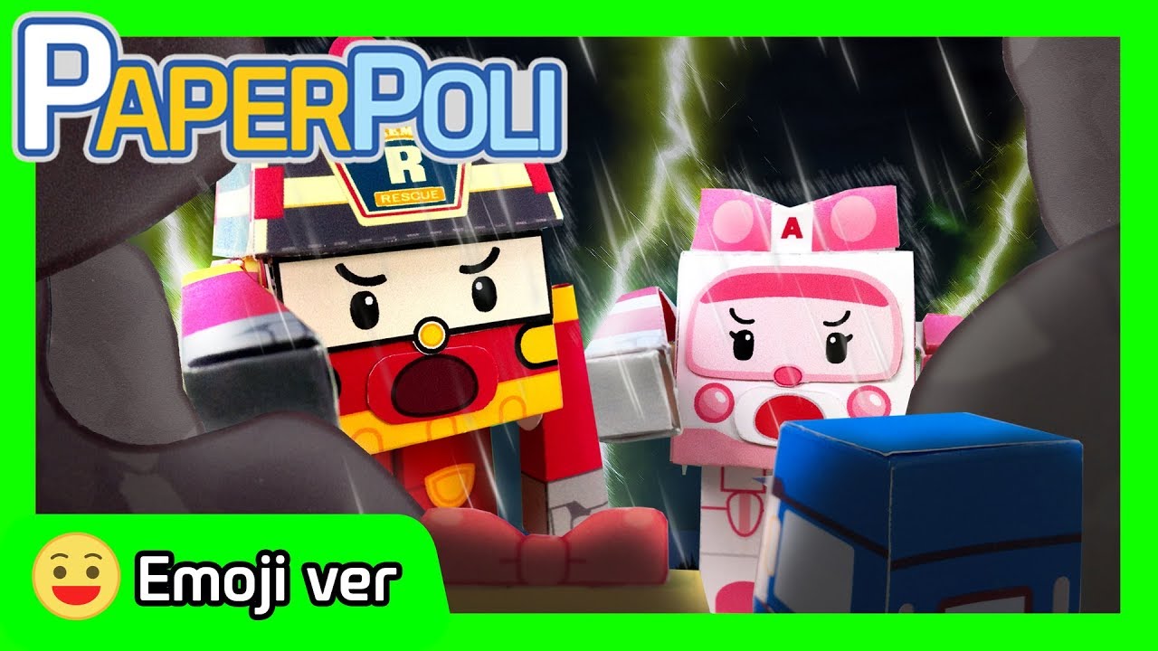 Emoji Ver. | A dangerous mission : Stop the lightning! | Paper POLI ...