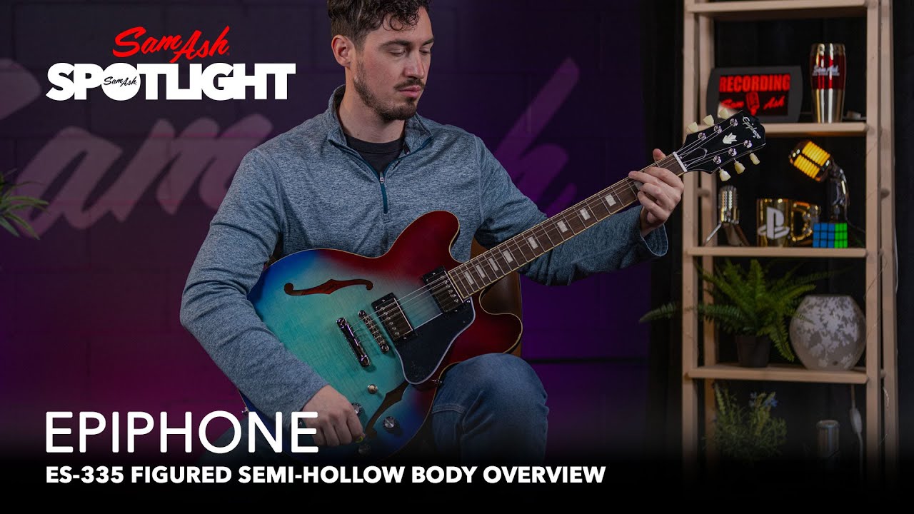 Epiphone ES-335 Figured Semi-Hollow Body Overview - YouTube