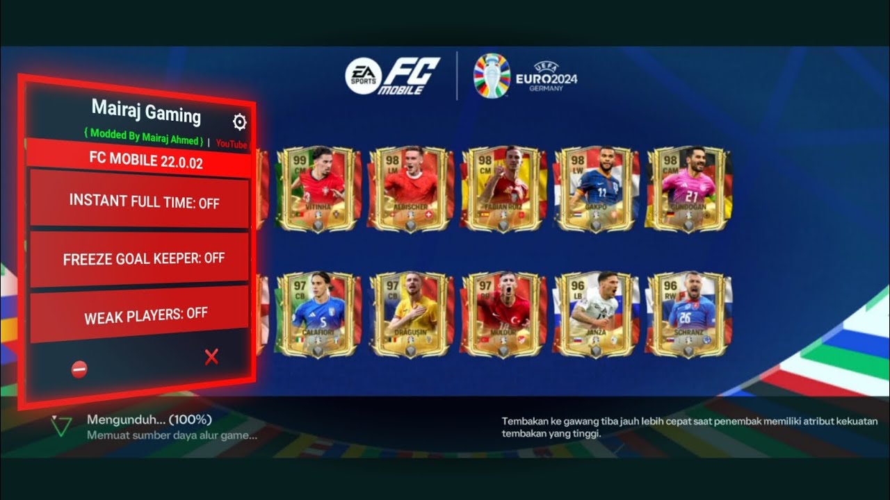 fc mobile mods menu 2024 😱fc mobile mods menu bymairaj gaming unlimited ...