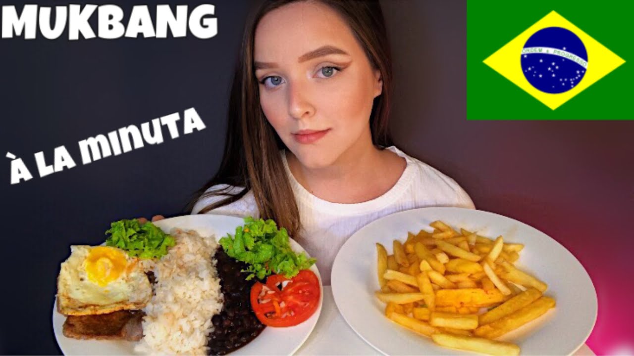 ASMR COMIDAS BRASILEIRAS “À LA MINUTA” (PRATO FEITO) MUKBANG EATING ...