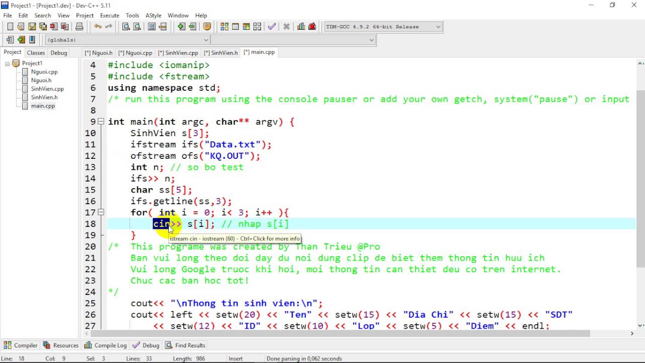 [C++] - Bài 68: Chồng toán tử trong đọc ghi file text - operator ...