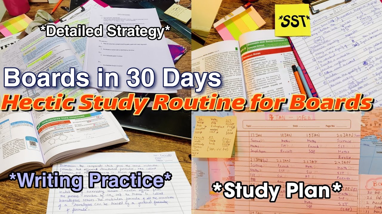 Hectic Study Routine as a 10th Grader📓| My STRATEGY for BOARDS ...