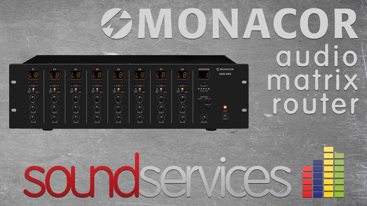 Monacor ARM-880 Matrix Router - YouTube
