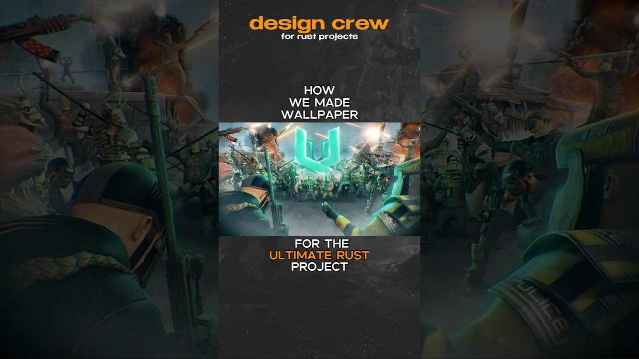 HOW WE MADE WALLPAPERS FOR THE ULTIMATE RUST PROJECT #art #design #rust - YouTube