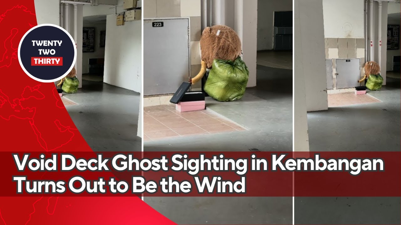 Void Deck Ghost Sighting in Kembangan Turns Out to Be Trash Swaying in the Wind - YouTube