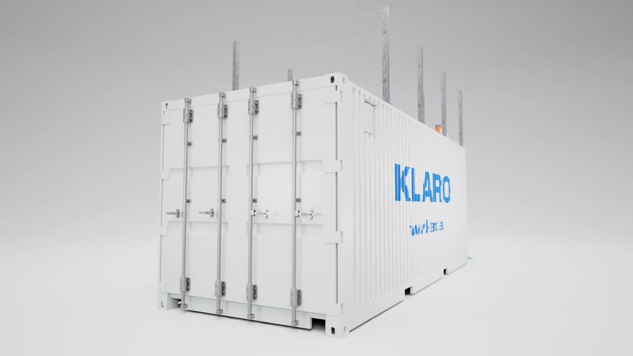 KLARO container.one - Containerized sewage treatment plant - YouTube