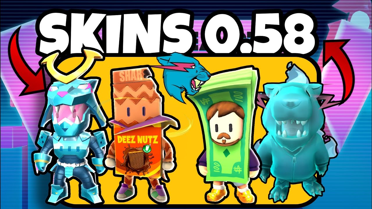ASI SON LAS SKINS DE MRBEAST 0.58 EN STUMBLE GUYS - YouTube